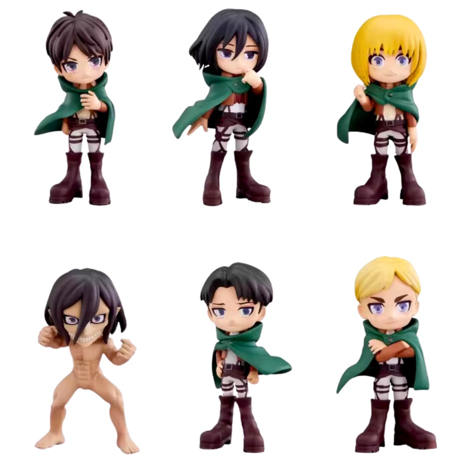 Attack On Titan Mini Set of 6 Figures 9cm | Rimedia