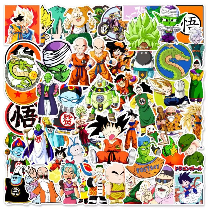 Dragon Ball Stickers Set of 50pcs V2 | Rimedia