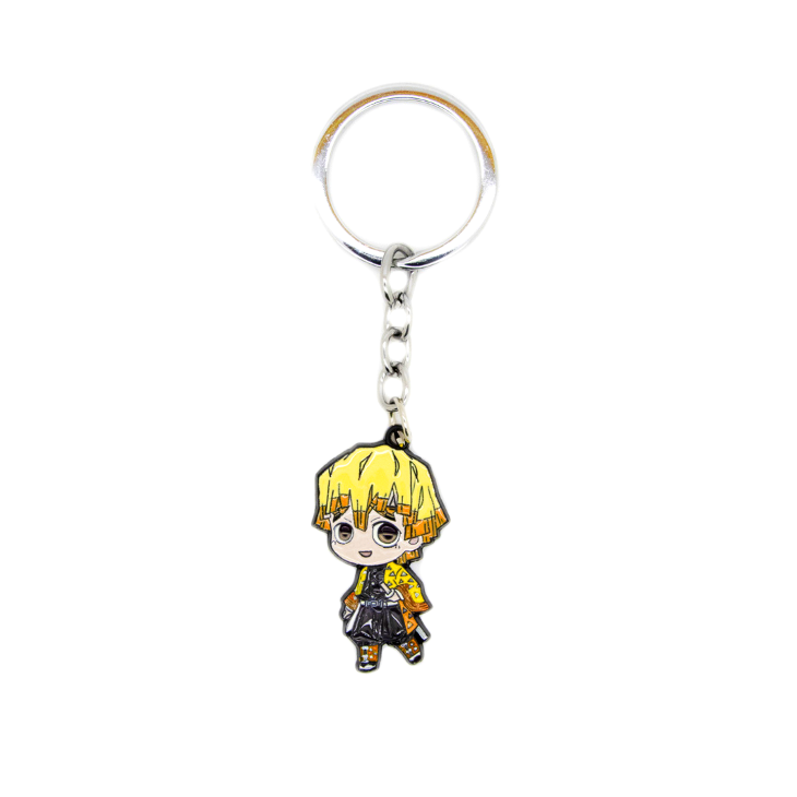 Demon Slayer Agatsuma Zenitsu Metal Keychain | Rimedia